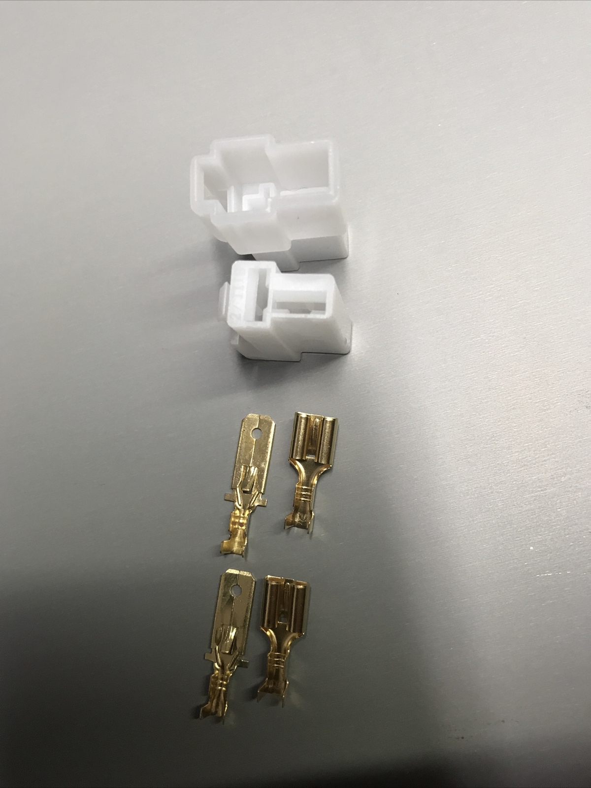 1 PAIR T-Type 2 Pin DC Power Connector Plug for ICOM,YAESU,KENWOOD ...