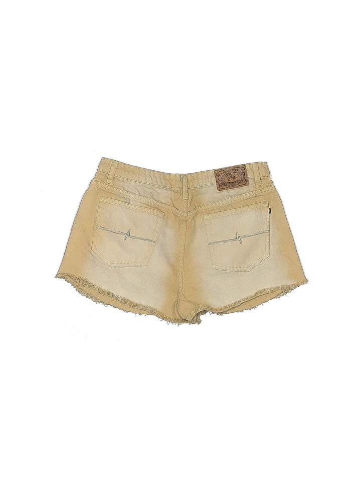 Rusty Women Gold Denim Shorts 9 | eBay