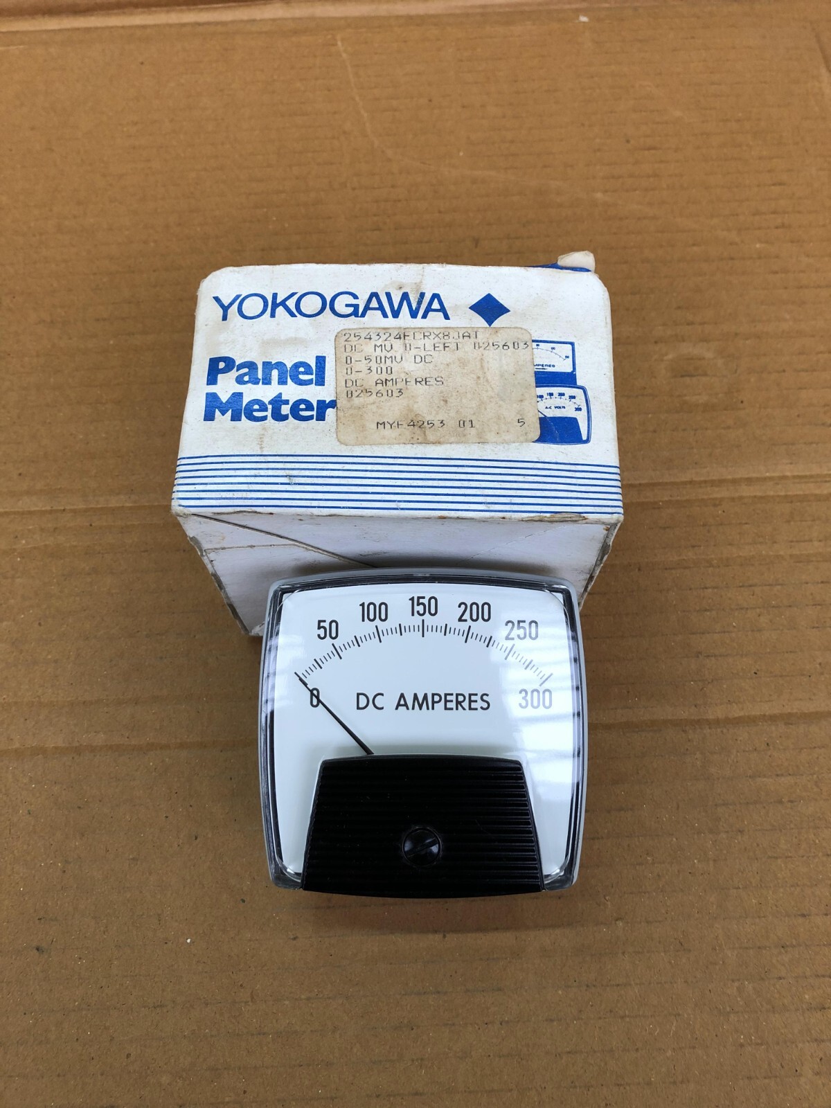 YOKOGAWA PANEL METER 0-300 DC AMPERES 025603 254324ECRX8JAT for sale ...
