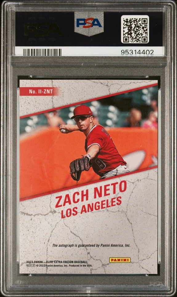 2023 PANINI ELITE EXTRA ED IMPACT IMPRESSIONS SIGNATURES ZACH NETO PSA ...