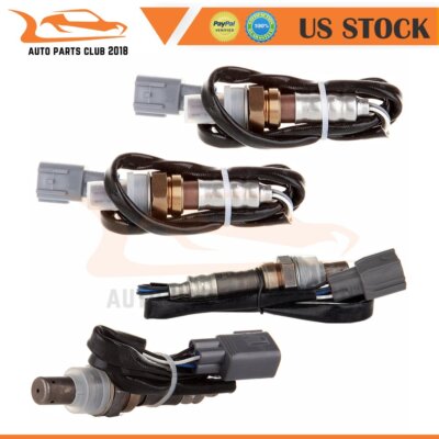 4pcs Upper+Down Air Fuel Ratio Oxygen Sensor 02 O2 for 01-03 Toyota ...