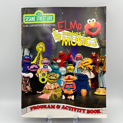 2006 Sesame Street Live Program & Activity Book Elmo Makes Music ...