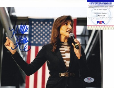 Nikki Haley For President 2024 Signed Autograph 8x10 Photo PSA/DNA COA ...