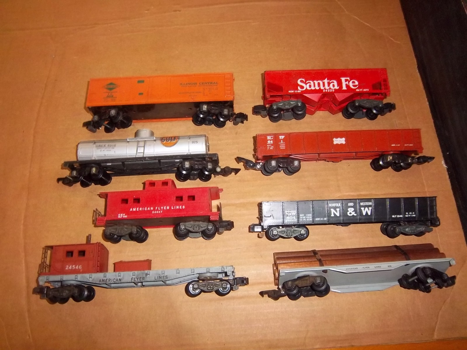 AMERICAN FLYER VINTAGE GILBERT S GAUGE FREIGHT CARS 8 DIFFERENT | eBay