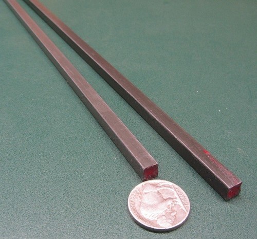 Square W1 Tool Steel Bar 1/4" Thick x 1/4" Wide x 36" Length, 2 Pieces ...