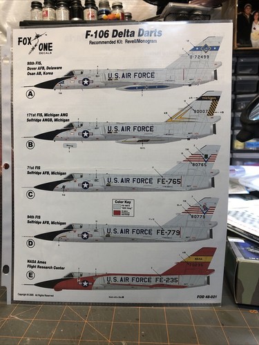 1/48 Fox One Decals FOD 48-021 F-106 Delta Darts | eBay