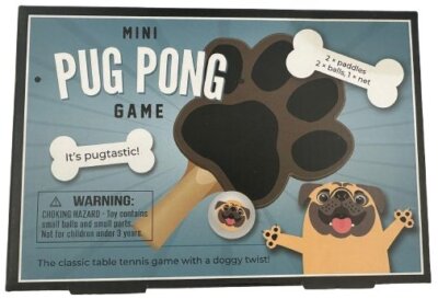 Mini Pug Pong Game - Table Tennis with a Doggy Twist! | eBay