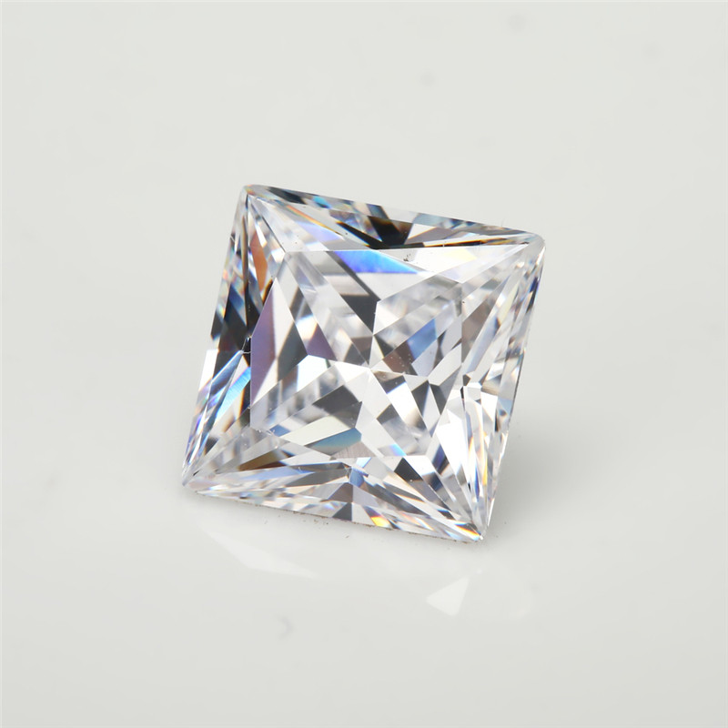 Size 1.5x1.5~12x12mm Square Shape Princess Cut Cubic Zirconia Stone ...
