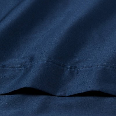 King 400 Thread Count Performance Flat Sheet Metallic Blue - Threshold | eBay