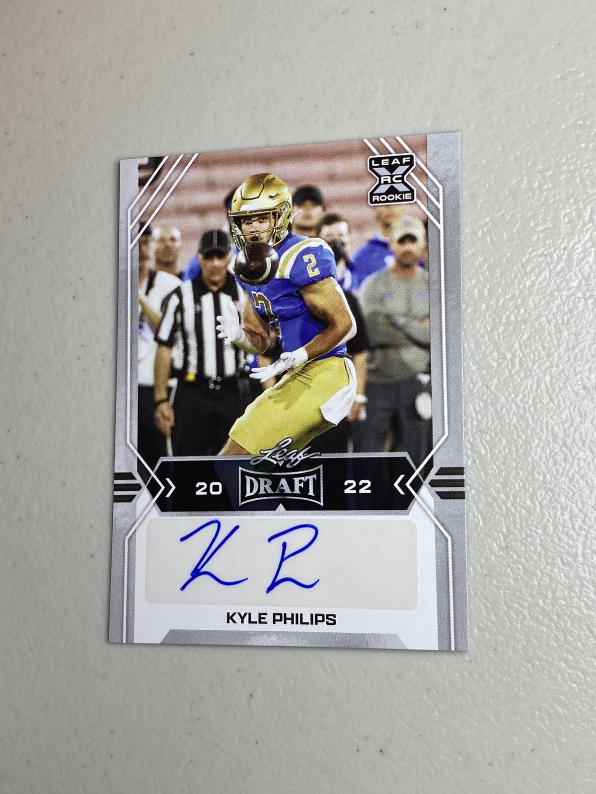 Kyle Philips 2022 Leaf Draft Rookie Auto #BA-KP2 Autograph Tennessee ...