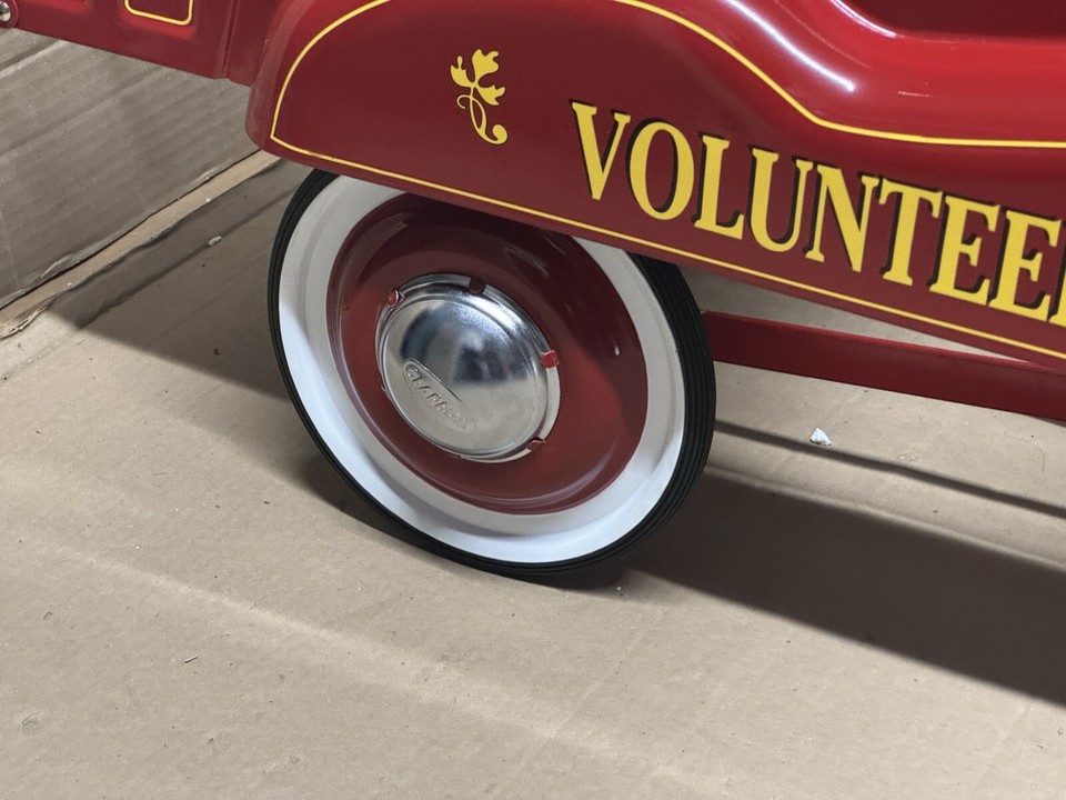 Gear Box Fire Truck Pedal Car Limited Edition Metal Stamped Steel Body ...