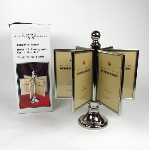 The Weston Gallery Turnstyle Rotating 4x6 Picture Frame 12 Photo ...