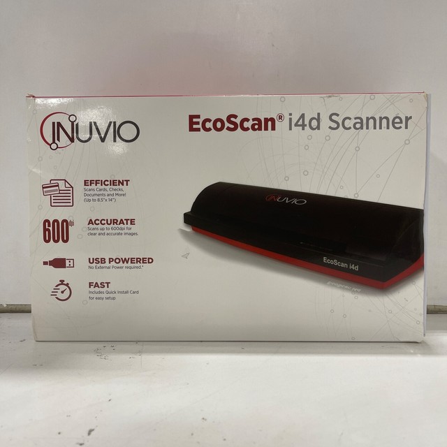 Inuvio EcoScan I4d Duplex ID Card and Document Scanner - Scans in Full ...