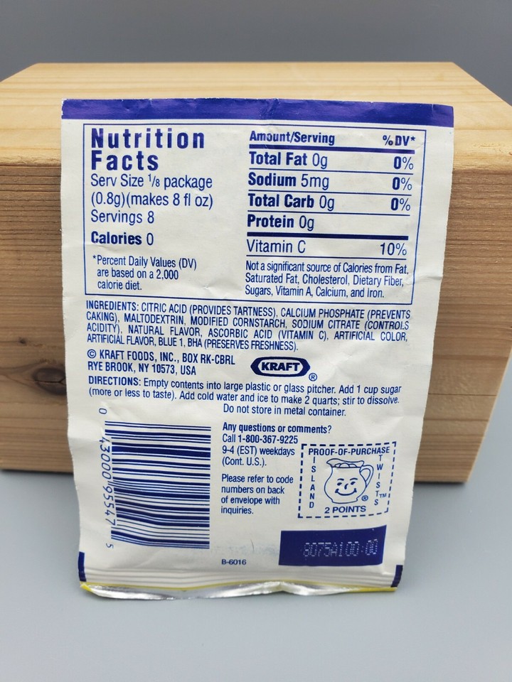 Kool-Aid Island Twists Ice Blue Raspberry Lemonade - Vintage ...