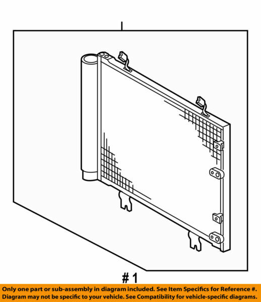 88460-53030 Toyota Condenser assy, cooler 8846053030, New Genuine OEM ...