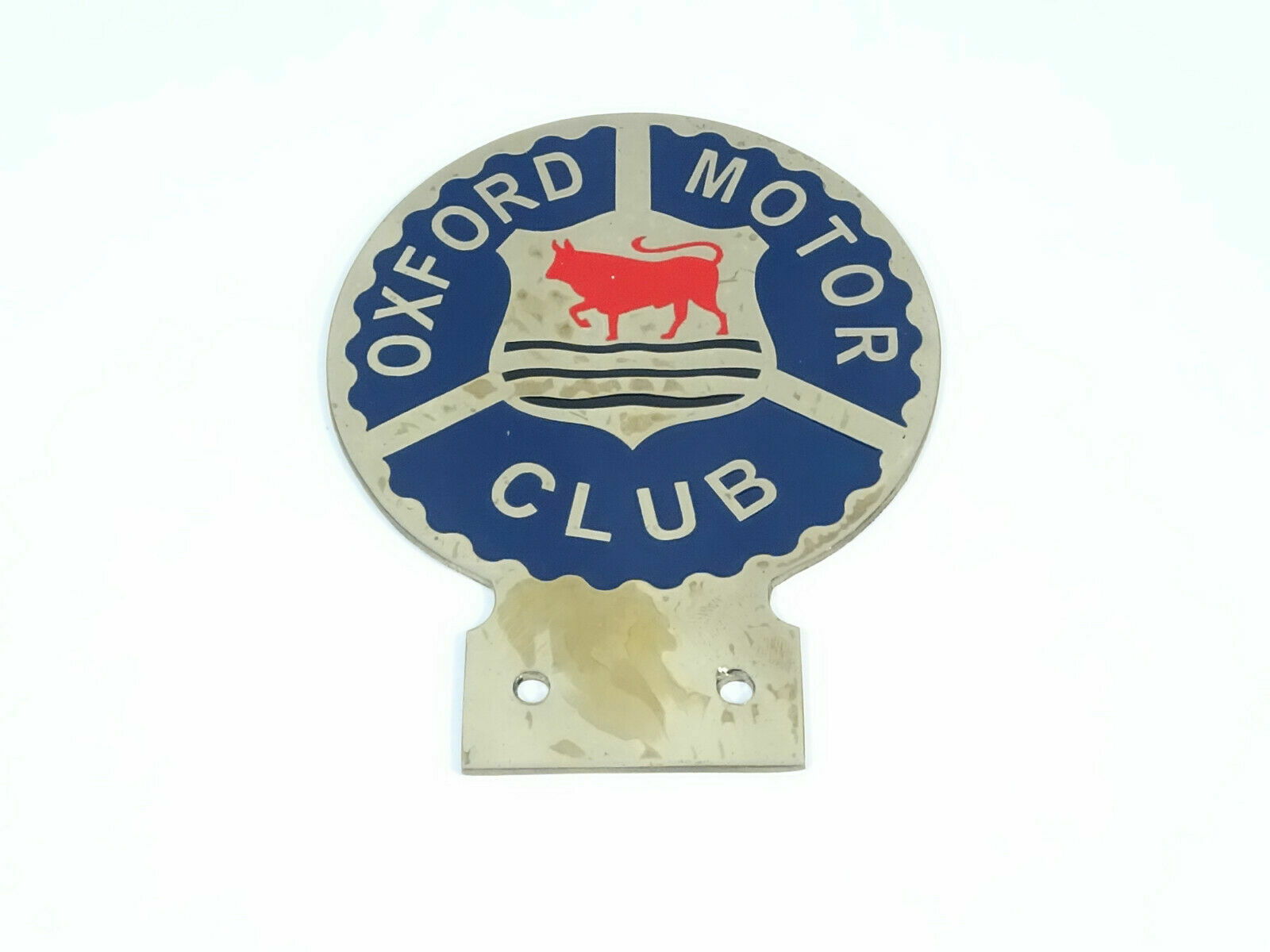 Vintage Car Oxford Motor Club Badge /Front Grill Decal Brass badge | eBay