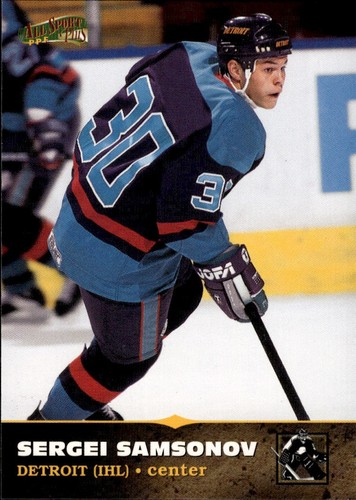 1996-97 Score Board All Sport PPF #176 Sergei Samsonov Detroit Vipers | eBay