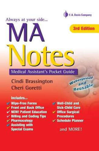 MA Notes: Medical Assistant's Pocket Guide - Spiral-bound - GOOD ...