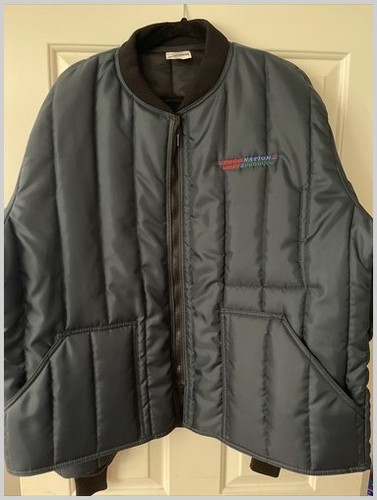 Food Nation Meat & Produce 2XL Work Jacket Blue Insulated 0925RNAV2XL ...