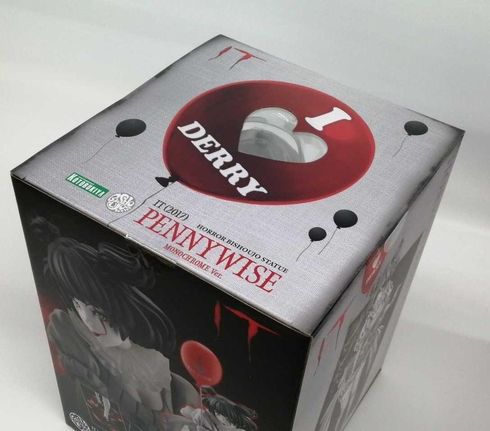 NEW KOTOBUKIYA HORROR Bishoujo Pennywise (2017) Monochrome Ver. 1/7 ...