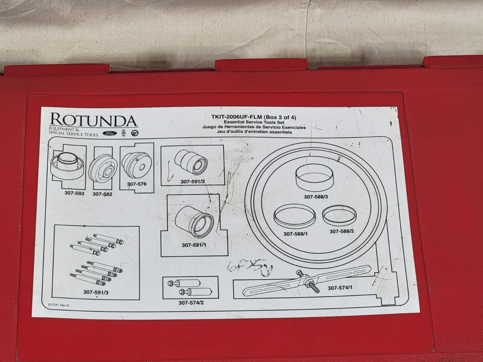 Ford Rotunda Tkit-2006uf-flm Essential Service Tools Set 4 Boxes for ...