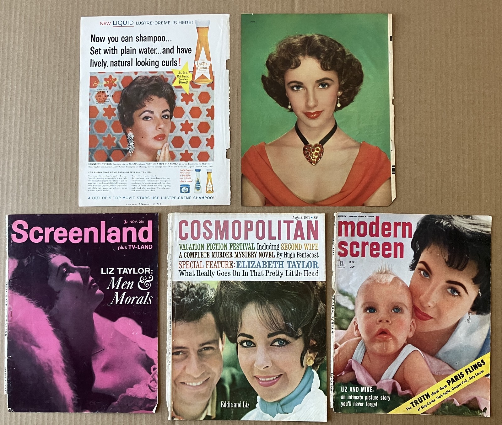 Elizabeth Taylor Advertisements and Magazine Covers (COVER ONLY ) | eBay