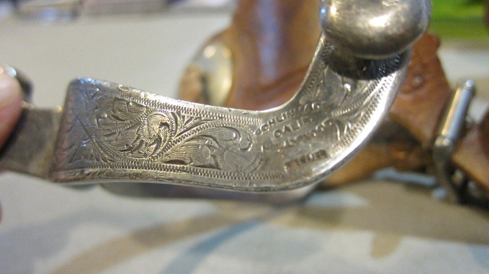 Authentic BOHLIN MADE HOLLYWOOD, CA - Sterling Overlay Spurs - FREE ...