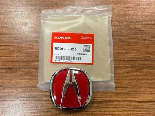 Honda Genuine ACURA INTEGRA TYPE-R 97-01 Red Front Emblem 75700-ST7-R00 ...