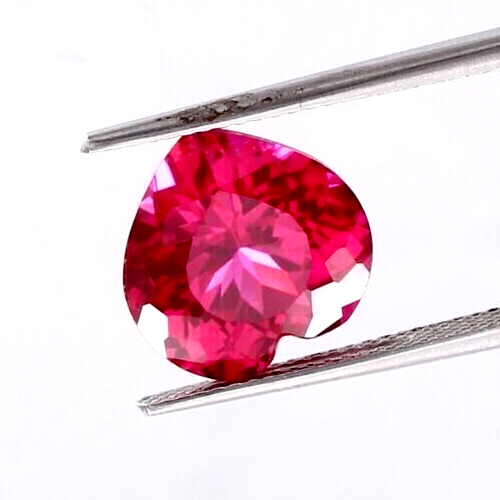 Certified 4+ Ct Natural Heart Shape Flawless Burmese Red Ruby Loose ...