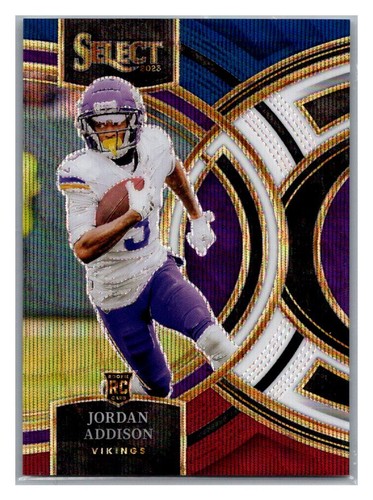 2023 Panini Select Premier Level #194 Jordan Addison (RC) Tri-Color ...