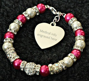 Personalised Engraved Medical Alert Bracelet Epilepsy Epileptic ...