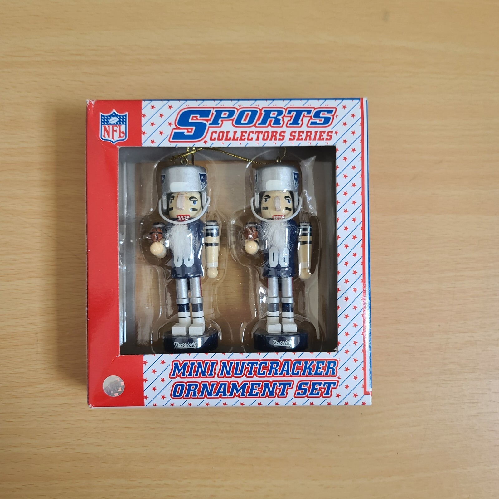 New England Patriots NFL Mini Nutcracker Ornament Set - New! | eBay