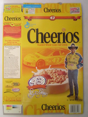 Empty CHEERIOS Cereal Box RICHARD PETTY 2001 General Mills 15 oz [G7C9t ...