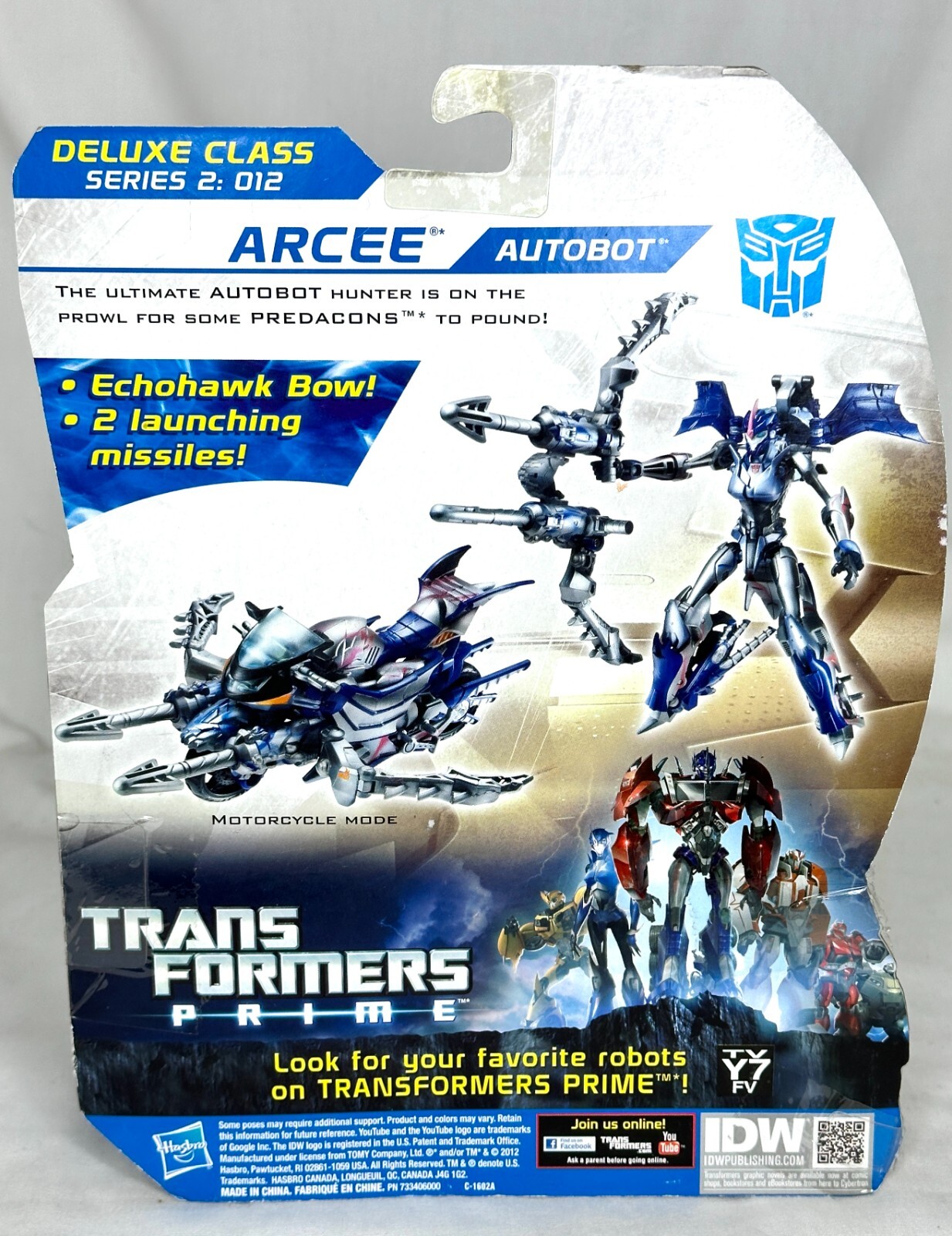 Transformers RID Prime Beast Hunters Arcee Deluxe Class Series 2 MOSC ...