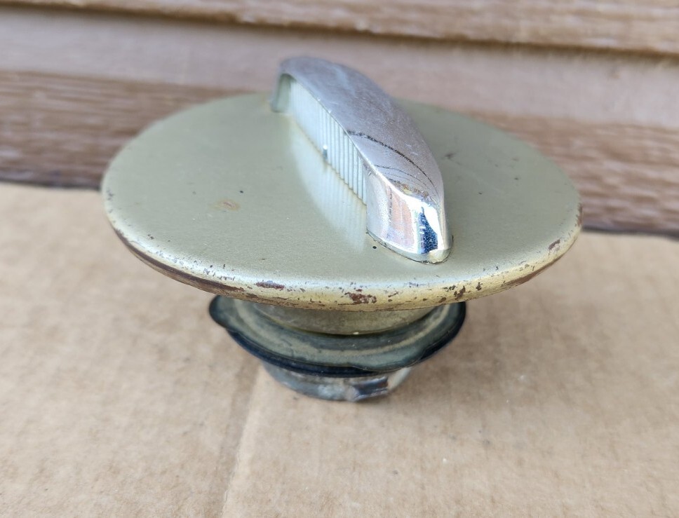 VINTAGE Gas Cap Ribbed Curved Ford Dodge Chevy Plymouth 40's - 50's? | eBay