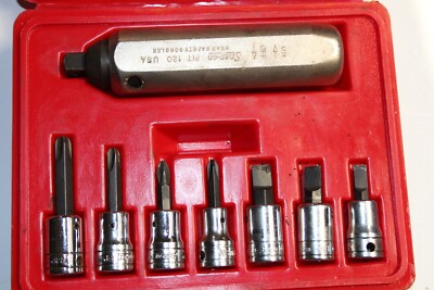 SNAP-ON TOOLS 8 pc 3/8" Drive Impact Driver Set USA PIT120 | eBay