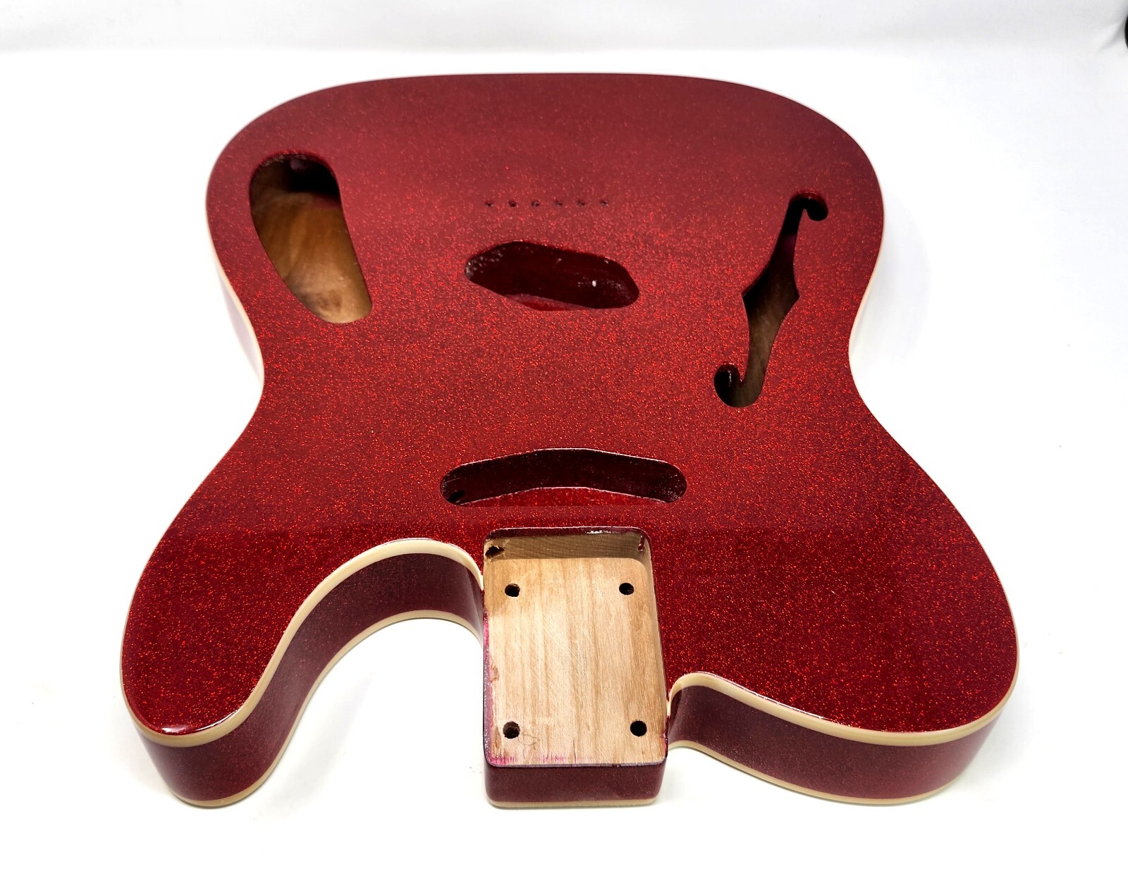 Brio 69 Telecaster Thinline SS Double Bound Alder Body Semi-Hollow Red ...