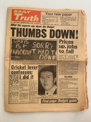 Vintage Newspaper - Daily Truth 20 August 1975 | eBay