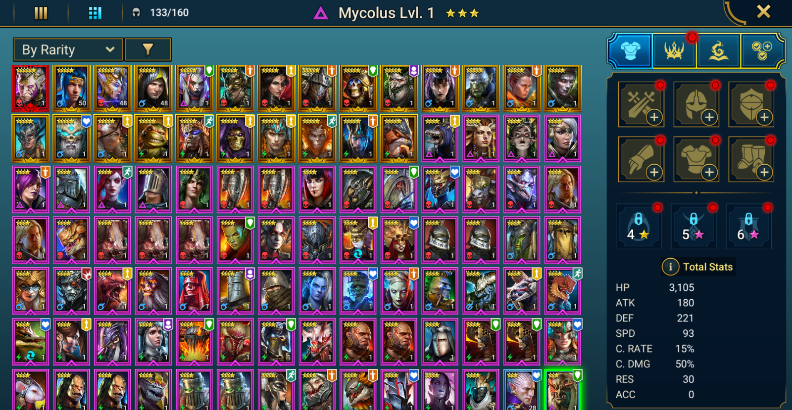 Raid Shadow Legends | Starter Mythical - Galathir : 84k energy / 23 ...