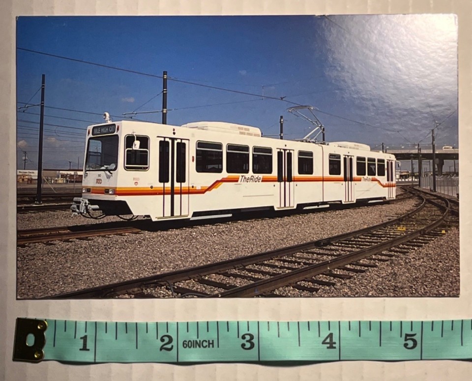 Denver RTD 110 Light Rail Train Siemens Duewag Railroad Postcard | eBay