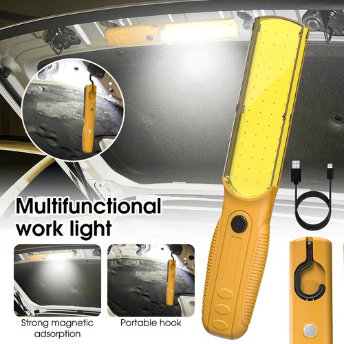 COB LED Flashlight Portable Magnetic Work Light Rechargeable Repair ...