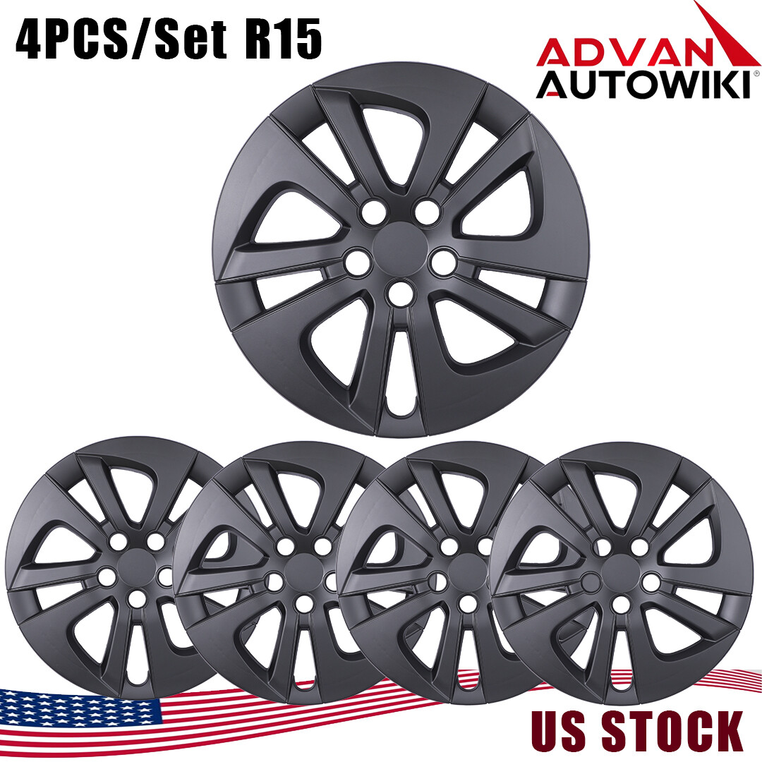 Set of 4 15''Wheel Rim Cover Hubcaps For 2016-2022 Toyota Prius Black ...