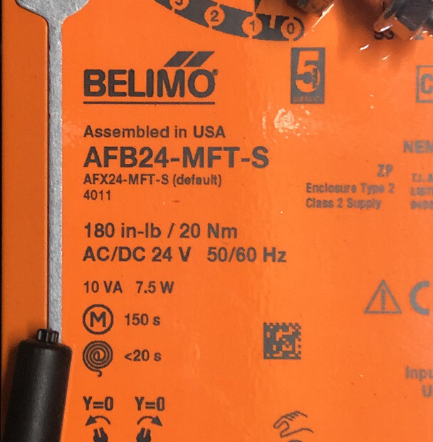Belimo AFB24-MFT-S 10V Damper Actuator for sale online | eBay