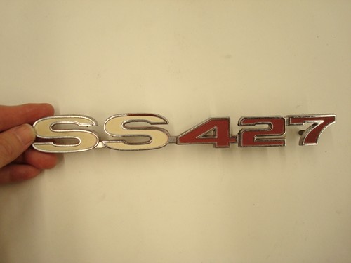 SS427 NOS Emblem 68 Impala Trunk 67-69 Camaro GM 7752254 SS 427 See ...