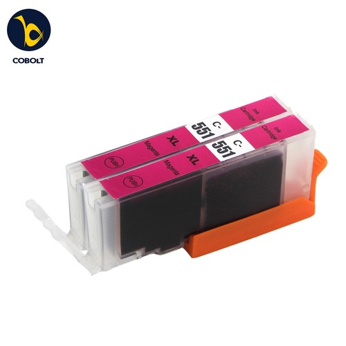2 MAGENTA INK CARTRIDGE CLI-551XL Compatible With Canon Pixma IP7250 ...