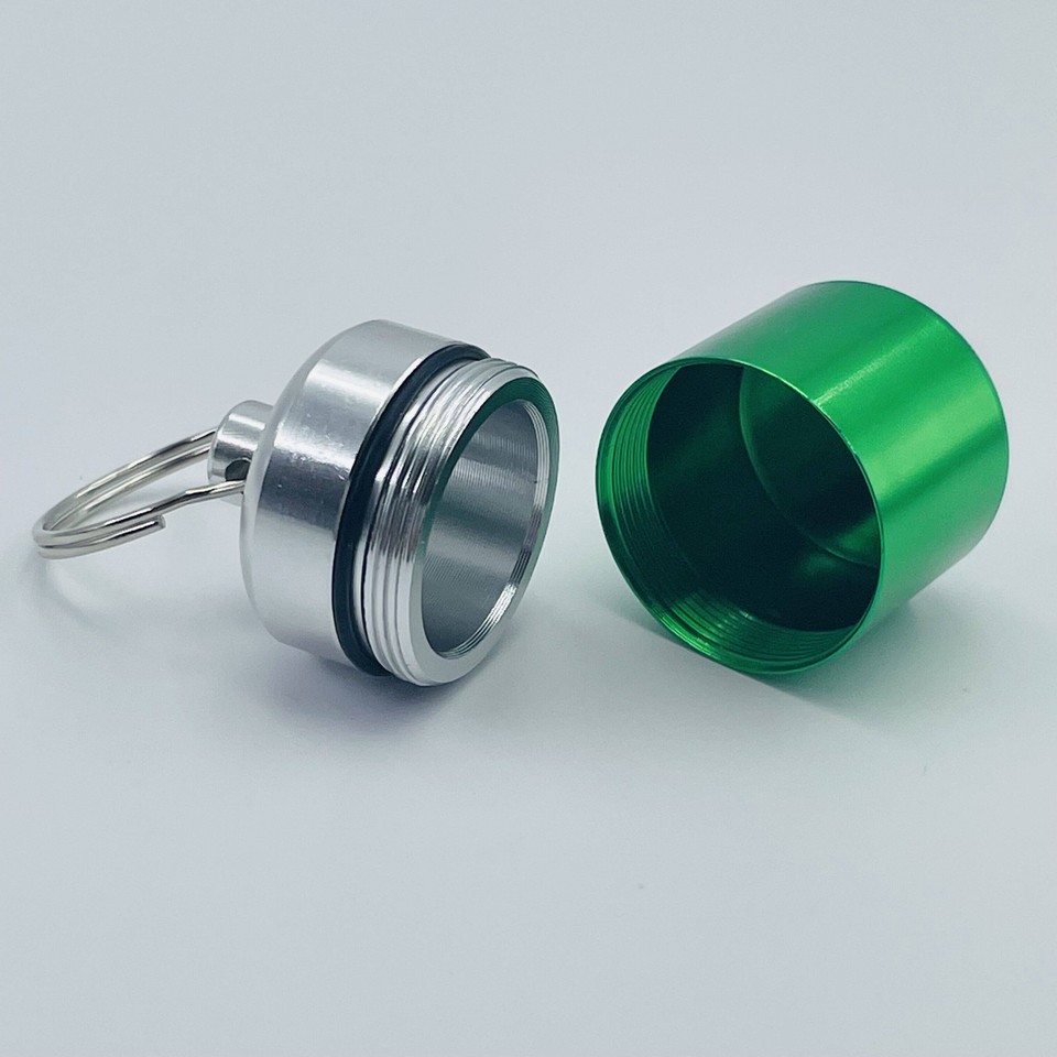 Mini Waterproof Aluminum Alloy Pill Box Case Bottle Holder Container ...