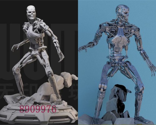 Terminator T-800 3D Printing Unpainted Figure Model GK Blank Kit ...