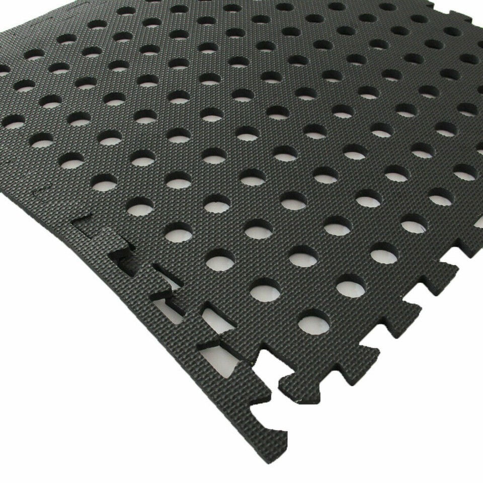 Drainage Hole Foam Floor Mat Anti-Slip Comfort Garden Entrance Mat ...