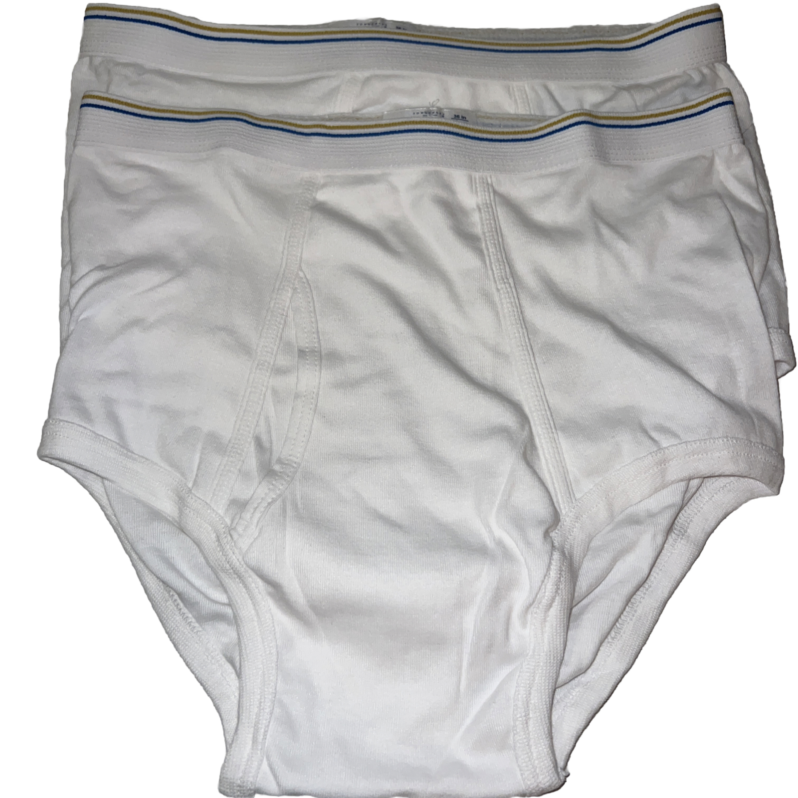 Vintage JCPenney TOWNCRAFT Men's Briefs Full Cut Underwear White 36 2 ...