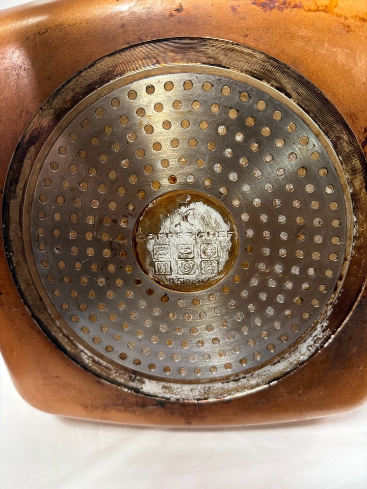 Copper Chef 9.75" Square Fry Pan Nonstick Induction Base Aluminum ...